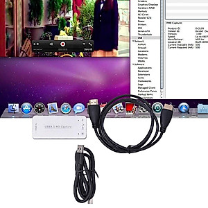 Pomya Video Audio Capture Card, USB 3.0 High Definition Video Audio Capture Card for OBS Live Streaming 1080P HDMI Compatible with Windows Linux Os X System,Plug-N-Play