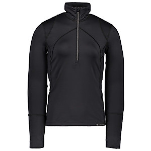 Obermeyer Womens Anya 1/2 Zip Top, Black, Medium