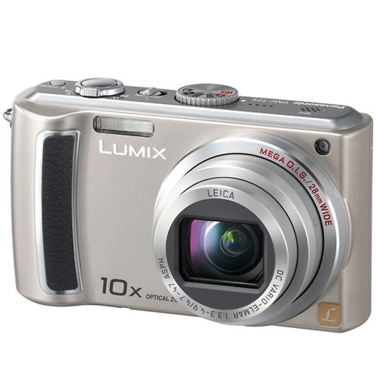 Panasonic Lumix DMC-TZ5S 9MP Digital Camera with 10x Wide Angle MEGA Optical Image Stabilized Zoom (Silver)