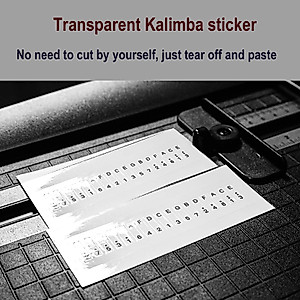 Ubrand 2set Kalimba Thumb Piano Note Stickers for Beginner Learner Musical Gift and Kalimba Scale Sticker Percussion (Color)
