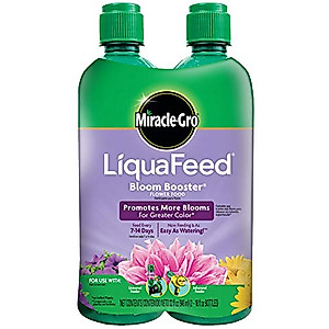 Miracle-Gro LiquaFeed All Purpose Plant Food Advance Starter Kit and Bloom Booster Flower Food Bundle: Feeding as Easy as Watering