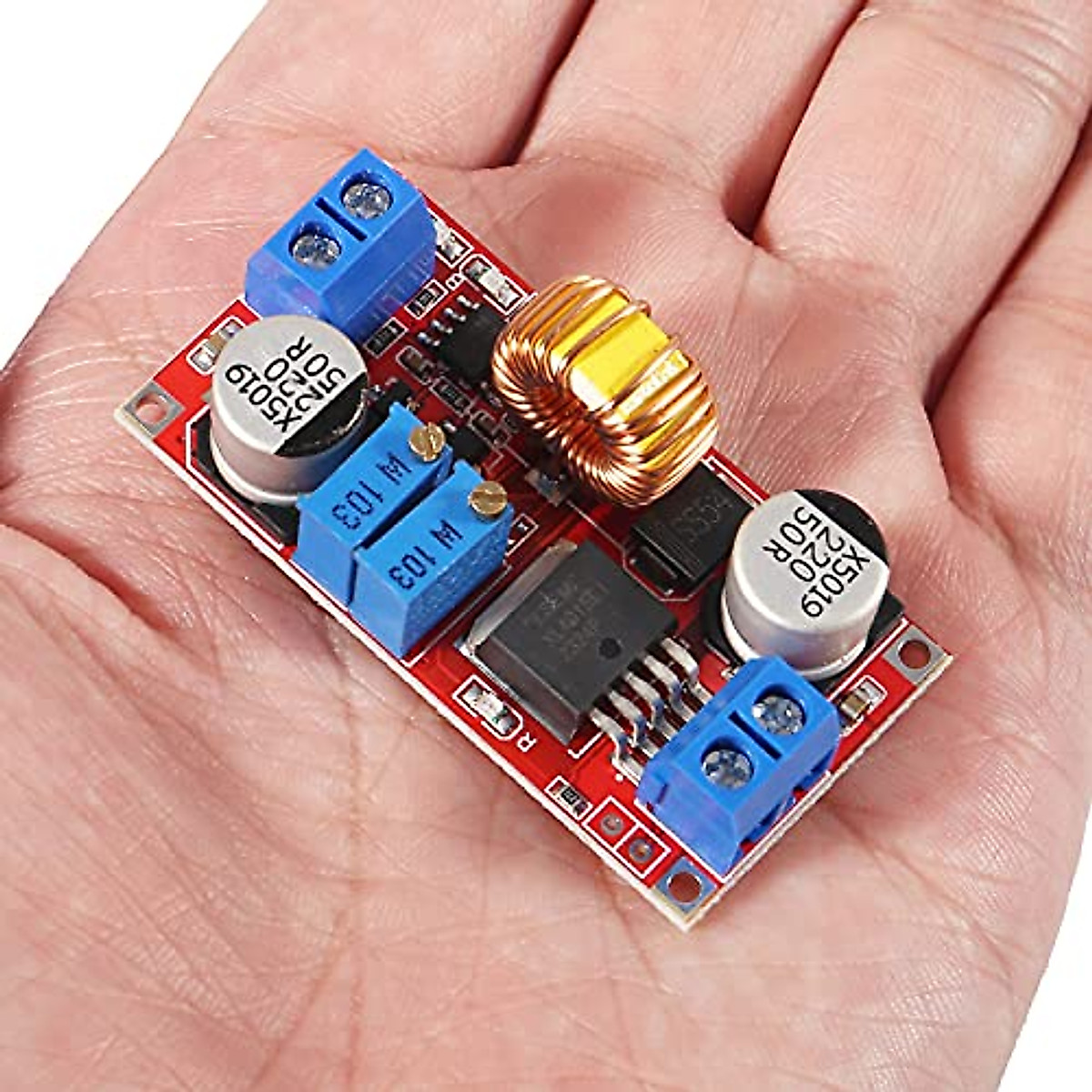 Dorhea 10PCS XL4015 5A DC to DC CC CV Step Down Charging Board Lithium Battery Buck Converter Charger Adjustable Power Supply Module Lithium Charger Module