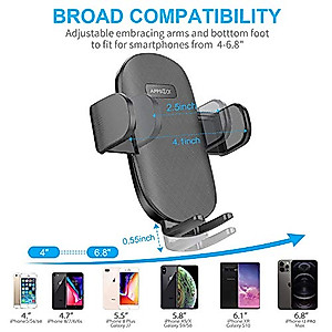 APPS2Car Suction Cup Car Phone Holder Mount, Dashboard/Windshield/Window Phone Holder for Car with Ultra Sticky Gel Pad, Compatible with iPhone, Samsung, All Cellphone, Thick Case & Big Phone Friendly