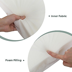 Magpie Fabrics Outdoor Bench Cushion 48 x 18 Inches, Settee Loveseat Pads with Handle and Ties for Garden Patio Backyard Porch Sofa Couch Swing (Green Floral)