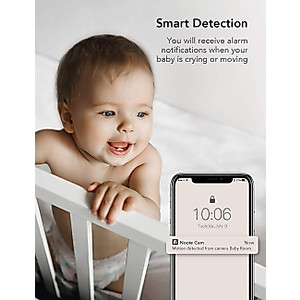 nooie Outdoor Security Camera Baby Monitor with Camera