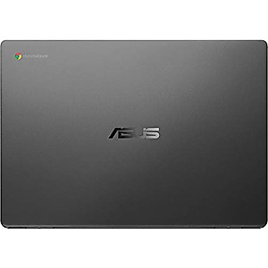 2021 Newest ASUS Chromebook Laptop, 14" HD Non-Touch Display, Intel Celeron N3350 Processor, 4GB Memory, 32GB eMMC SSD, Wi-Fi, Bluetooth, Webcam, Chrome OS, KKE 64GB MicroSD Card, Grey