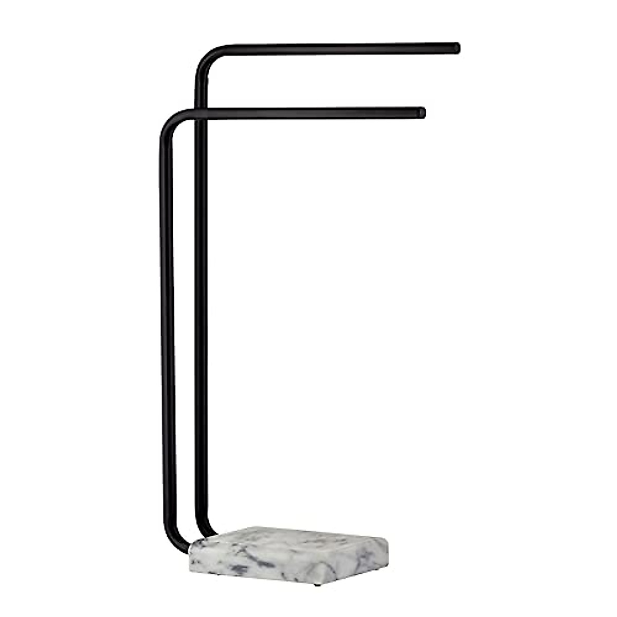 Kela Free Standing Towel Rack for Bathroom Varda Collection, Black/White