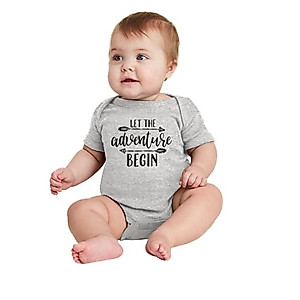 Pregnancy Gift Est 2022 - New Mom and Dad Est 2022 11 oz Mug Heart Set with"Let Adventure Begin" Romper (0-3 Months) - Top Mom and Dad Gift Set for New and Expecting Parents to Be - Baby Shower