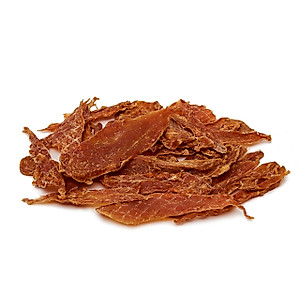 BRUTUS & BARNABY Chicken Jerky Dog Treats- Dehydrated Crunchy USA Premium Fillets, Grain-Free, Preservative-Free, No Fillers. All Natural Chicken Strips are Great for Dogs and Cats (10oz)