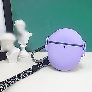 CASEVERSE Case for Google Pixel Buds Pro with Snap Switch Security Clip, with Cleaning Pen Protective Purple Pixel Buds Pro Case with Carabiner & Lanyard