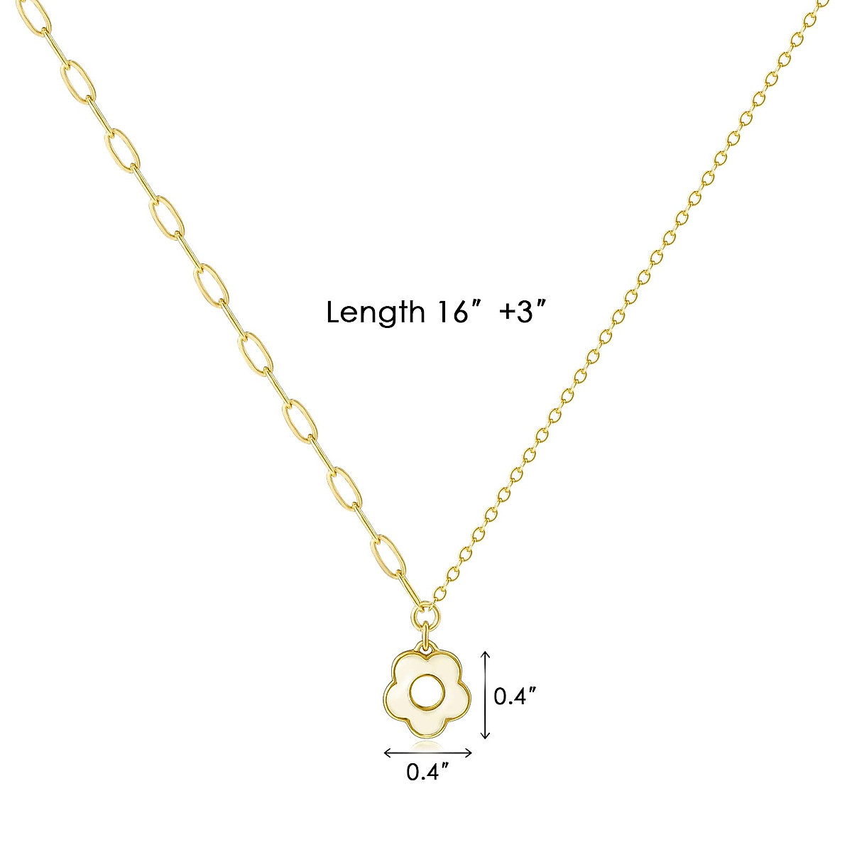 LANE WOODS Dainty Gold Necklaces: Pendant Necklace for Women Trendy Long Gold Plated Cute Choker Necklaces for Women Mom Female FriendTrendy Jewelry Gifts