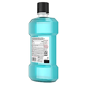 Listerine Cool Mint Antiseptic Mouthwash to Kill 99% of Germs That Cause Bad Breath, Plaque and Gingivitis, Cool Mint Flavor, 1 L (Pack of 2)