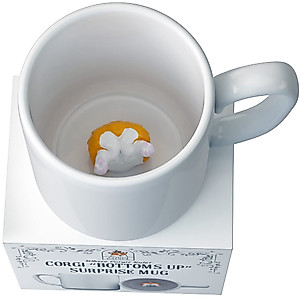 Corgi Palace Corgi Bottom’s Up Surprise Mug, Funniest Corgi Coffee Mug Ever, Best Corgi Gifts for Corgi Lovers, Yes - Corgi Butt Corgi Mug, Funny Corgi Gifts