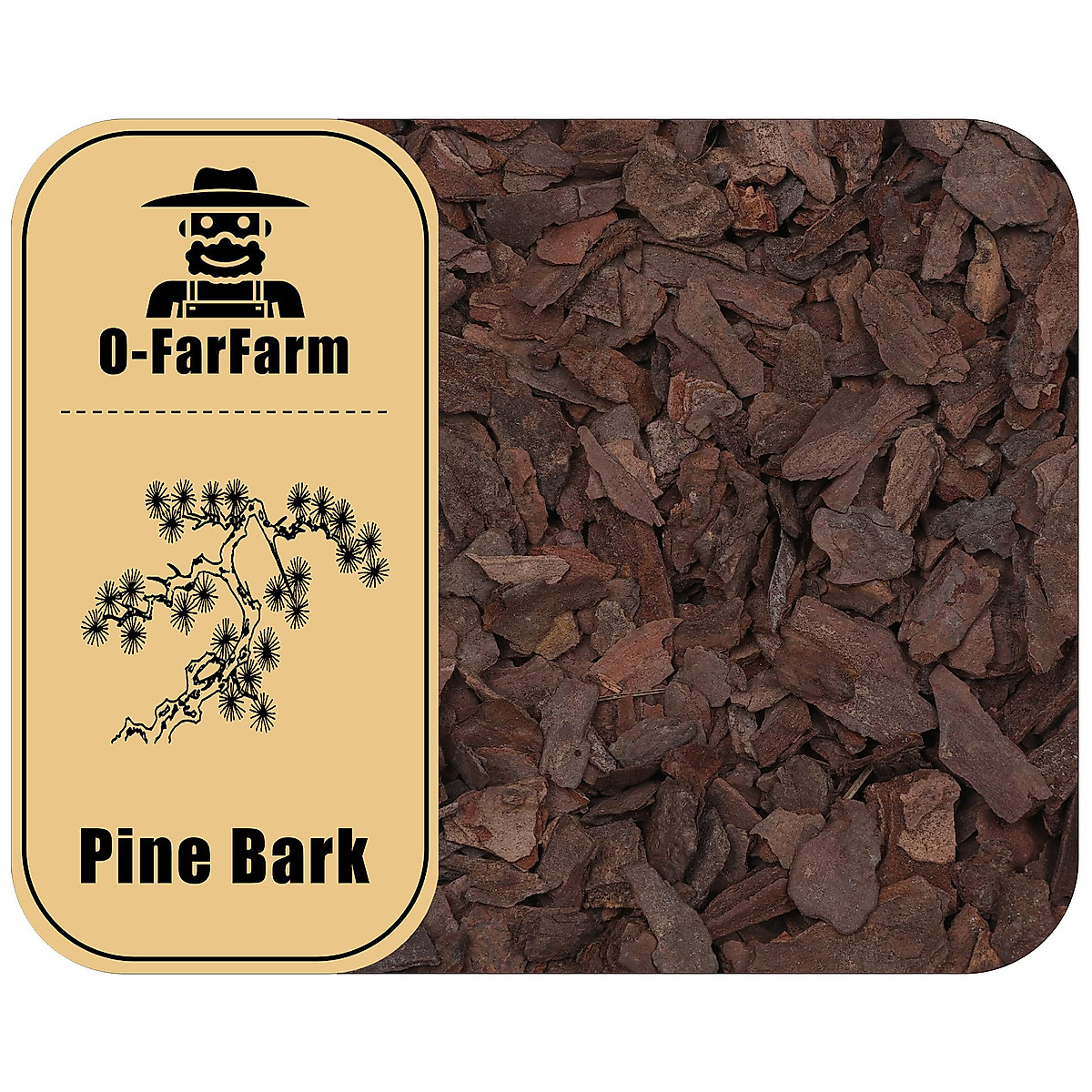 Orchid Bark for Plants Organic Pine Bark for Proper Root Development for Phalaenopsis Cattleyas Dendrobiums Oncidiums Paphiopedilums and More (1qt Medium(12-18mm))