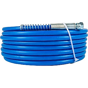 VEVOR Airless Paint Spray Hose Kit, 50ft 3600psi High-Pressure Fiber Tube with 8" Extension Rod Pole, Including 517 Tip and Tip Guard, 1/4" Swivel Joint for Homes Buildings Decks or Fences