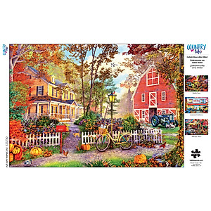 Buffalo Games - Country Life - Autumn Farmhouse - 500 Piece Jigsaw Puzzle