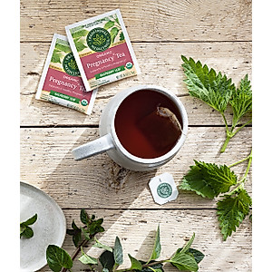 Traditional Medicinals Organic Pregnancy Tea Raspberry Leaf Herbal Tea, Supports Healthy Pregnancy, (Pack of 3) - 48 Tea Bags Total