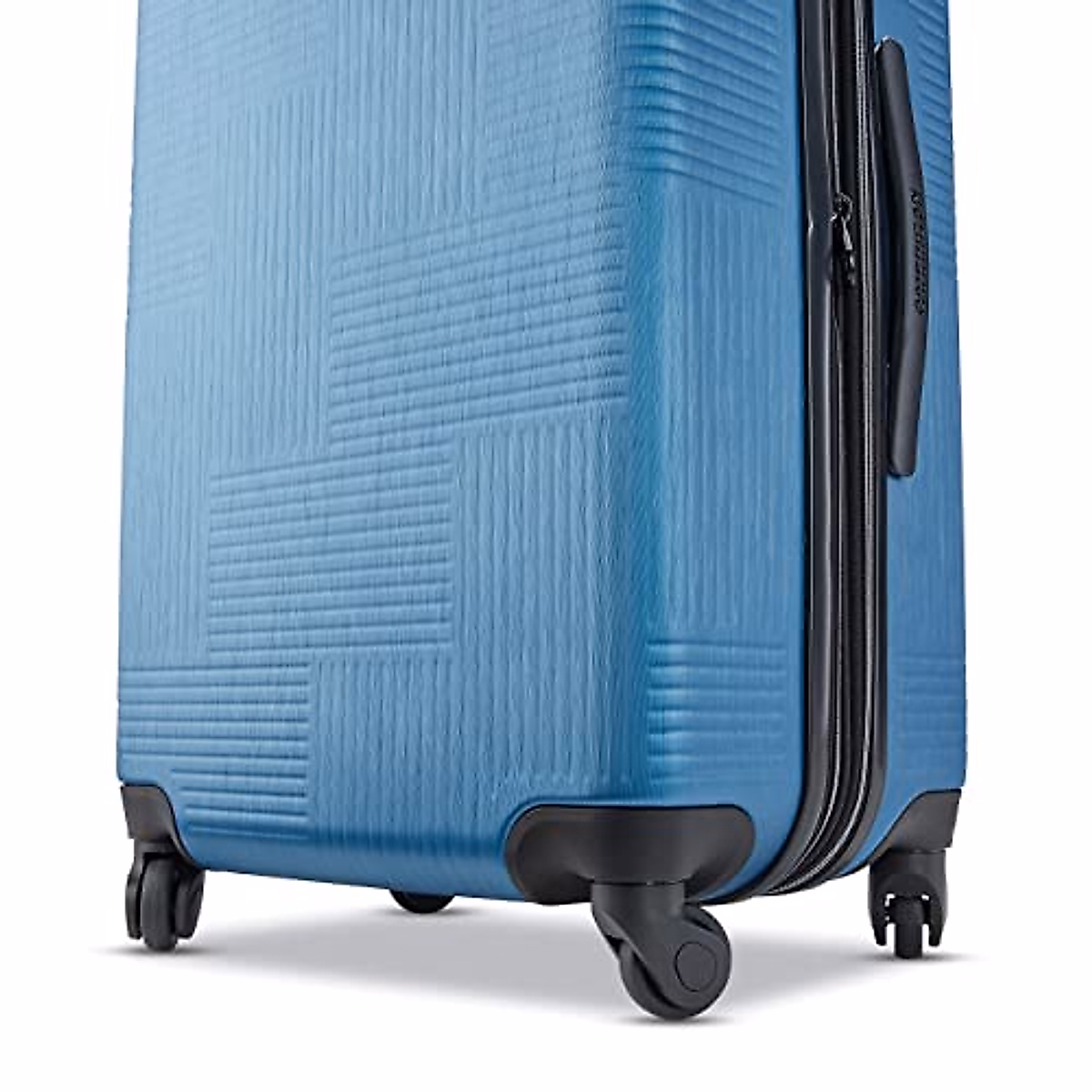 American Tourister Stratum XLT Expandable Hardside Luggage with Spinner Wheels, Blue Spruce, Carry-On 21-Inch