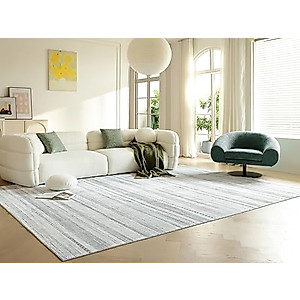 Boraya Area Rugs for Living Room: 5x7 Washable Boho Rug for Bedroom Large Neutral Bohemian Moroccan Farmhouse Geometric Dining Room Rugs Ultra Soft Floor Carpet Indoor for Home Office - Grey