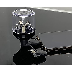 storchenbeck Electric USB Portbale Pocket Metal Alloy Grinder Herb Tabacco Crusher Cracker (Black)