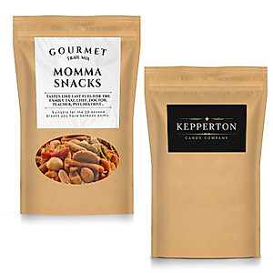 Kepperton Momma Snacks Trail Mix - Gourmet Seasoned Crunchy Blend Food Gift Funny White Elephant Gag Gifts for Mothers Day Friends Womens Stocking Stuffers