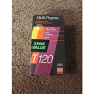 Gemini T120 VHS Tapes 3 Pack