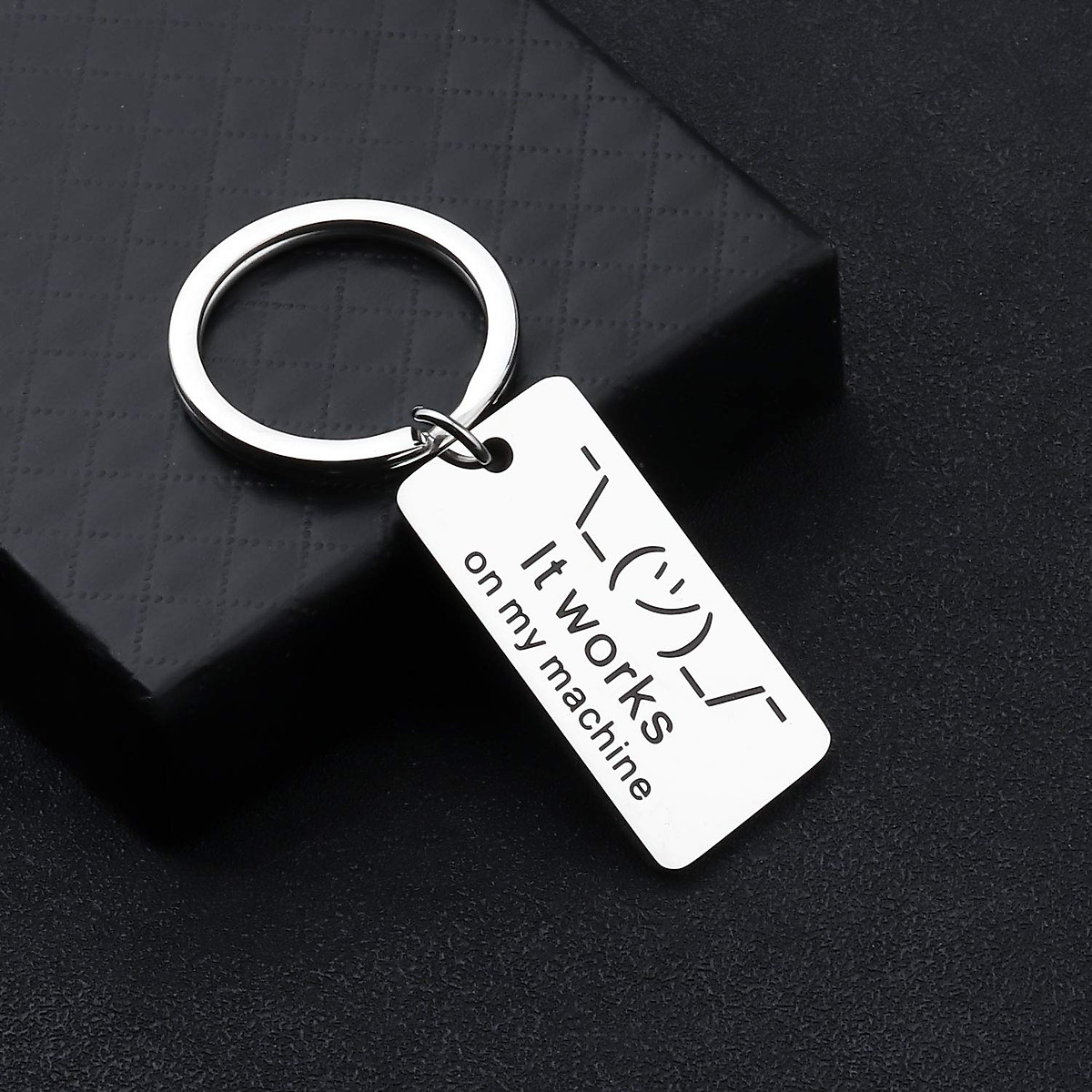UJIMS Computer Programmer Gift Funny Computer Keychain It Works On My Machine Science Tech Developer Jewelry IT Gifts (Funny Computer Keychain)