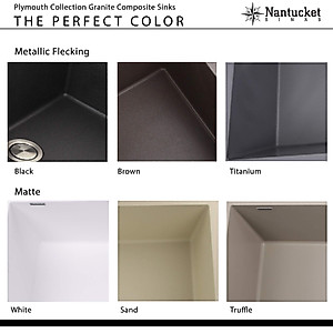 Plymouth 33" x 22" Double Bowl Dual Mount Granite Composite Kitchen Sink Finish: Brown