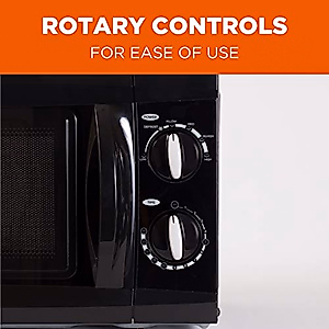 Commercial Chef Countertop Microwave Oven, 0.6 Cu. Ft, Black