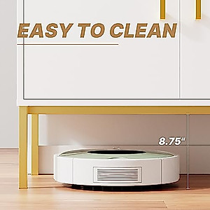 LYNSOM Storage Cabinet with Doors, Free Standing Living Room Cabinet, Modern Wood Buffet Sideboard for Kitchen, Bedroom, Hallway, Entryway, Office, White