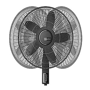 Lasko, Black, S18610 Elite Collection Quiet Blade Pedestal Fan with Remote Control and Adjustable Thermostat
