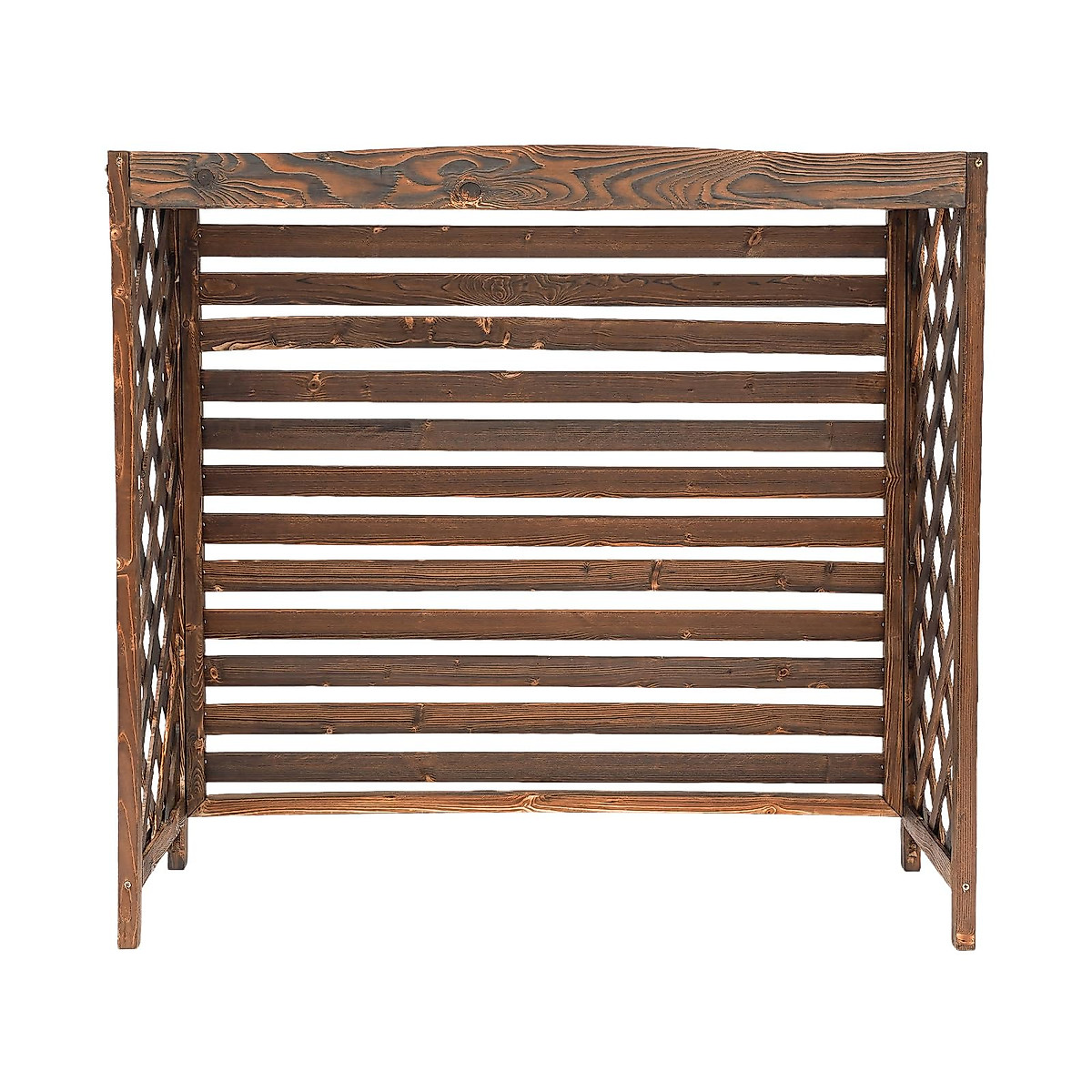 Air Conditioner Fence Screen, Privacy Fence for Garbage Cans, Air Conditioner Fence for Outside Units, Fir Wood Privacy Fence Panels for Outside, Privacy Screen Kit (39.37 * 16.93 * 37.01in)