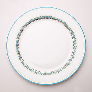 16-Piece Dinnerware Sets，Round Dinner Plates , Scratch Resistant, Lead-Free, Microwave, Oven, and Dishwasher Safe