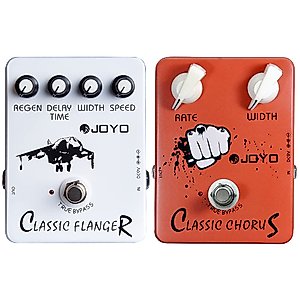 JOYO JF-07 Classic Flanger and JF-05 Chorus Effects for Electric Guitar Most Frequently Combination Budget Pedals in Bundle