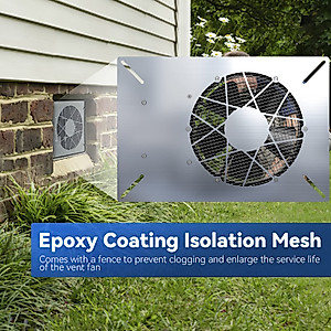 Abestorm 540CFM Crawlspace Ventilation Fans IP-55 Grade Basements Vent Fan 8.7 inches Ventilator Fan with Freeze Protection Thermostat & Dehumidistat for Crawl Space Basement Attic Garage, Exhaust