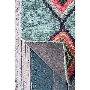 nuLOOM Hand Tufted Belini Area Rug, 2' x 3', Turquoise
