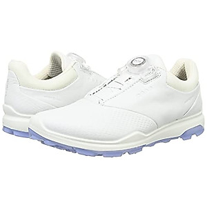 ECCO Women's Biom Hybrid 3 BOA Hydromax Water Resistant Golf Shoe, White/White, 9-9.5