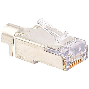 Platinum Tools 100022 EZ-RJ45 Shielded Cat5e/6 External Ground, 50-Pack