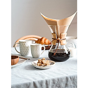 LE TAUCI Ceramic Spoon Rest for Counter, Embossment Farmhouse Gift, Coffee Spoon Holder, Stove Top Protection, Kitchen Decor, Accessories for Countertop - 4.8 inch, Set of 1,White, Fireworks