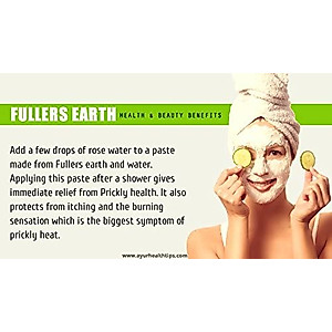 MB Herbals 100% Pure Fullers Earth Powder 100g | 3.5oz | Multani Mitti Facial Clay Bentonite Indian Healing Clay | No Preservatives | No Bleaching Agents | No Added Fragrance| Fuller's Earth