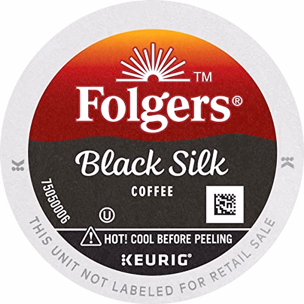 Folgers Black Silk Dark Roast Coffee, 12 Keurig K-Cup Pods