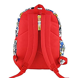 Mickey and Friends 16 inch All Over Print Deluxe Backpack With Laptop Compartment