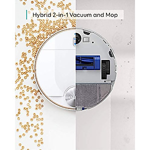 eufy by Anker, RoboVac L70 Hybrid, Robot Vacuum, iPath Laser Navigation, 2-in-1 Vacuum and Mop, Wi-Fi, Real-Time Mapping, 2200Pa Strong Suction, Quiet, for Hardwood Floor to Medium-Pile Carpets