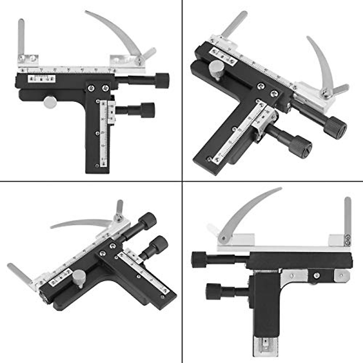 SALUTUYA Microscope Calipers Professional Attachable Mechanical X-Y Moveable Stage Caliper High Precision with Scale for Microscope