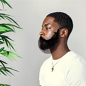 100PCS Beard Nets Disposable Nylon Protective Beard Covers with Single Loop for Men Food Service Safe Clean Work Environment(Black+Brown)