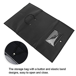 Hairdressing Bag, Cosmetology Supplies Bag Professional Travel Barber Bag Hair Stylist Cosmetic Organizer For Hair Salon Equipment Curling Irons Brushes Comb (Black)