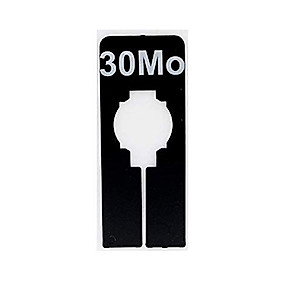 NAHANCO QSDBWKIT5, Black Rectangular Clothing Size Dividers with White Print for Baby/Kids, 3MOS – 4T, Kit of 10 (10 Sizes, 1 Piece Each)