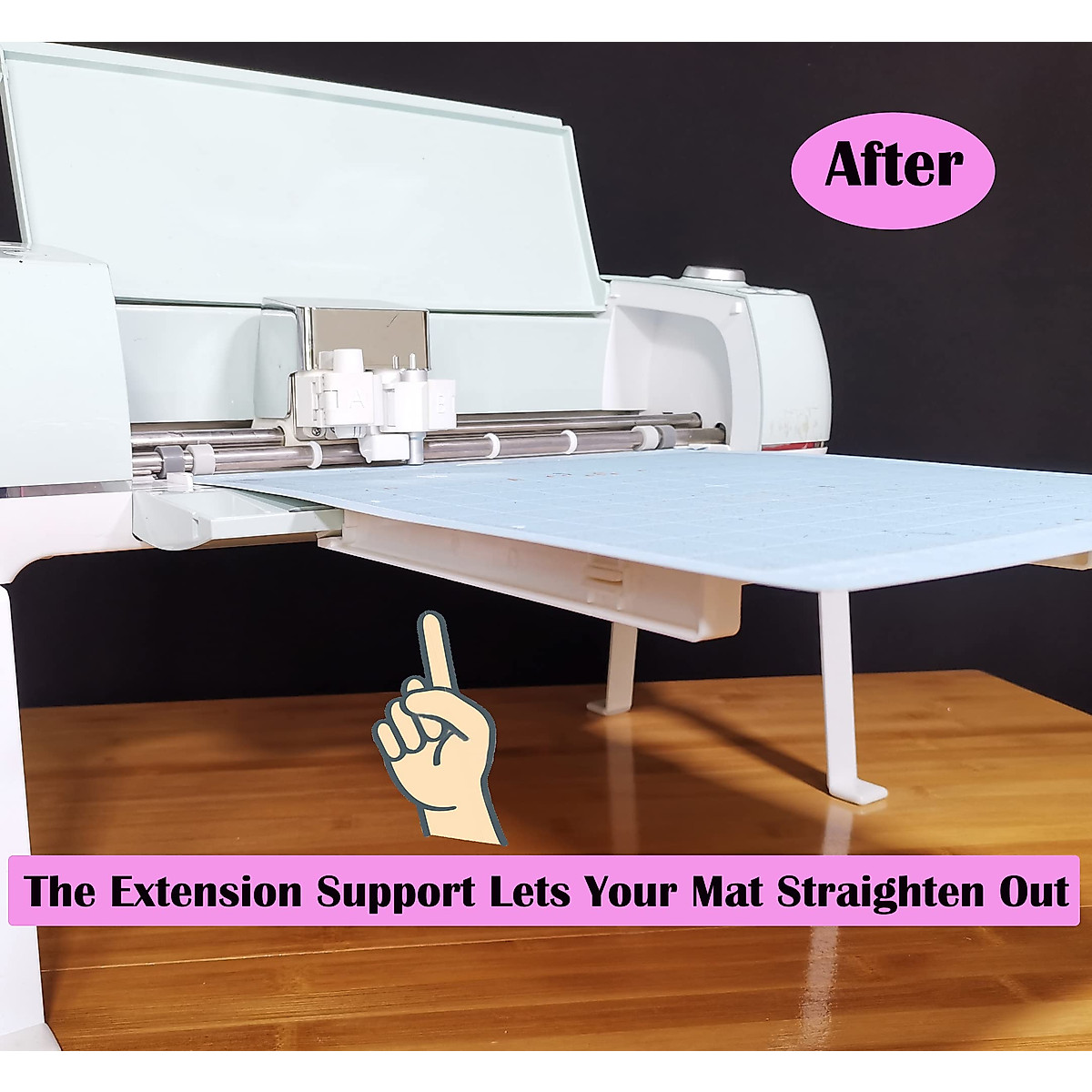 Cutting Mat Extender Support Compatible with Cricut Explore Air3 2 1, Extender Tray Compatible with Cricut Explore Air Series, (Not Compatible with Cricut Maker3 and Maker) (White)