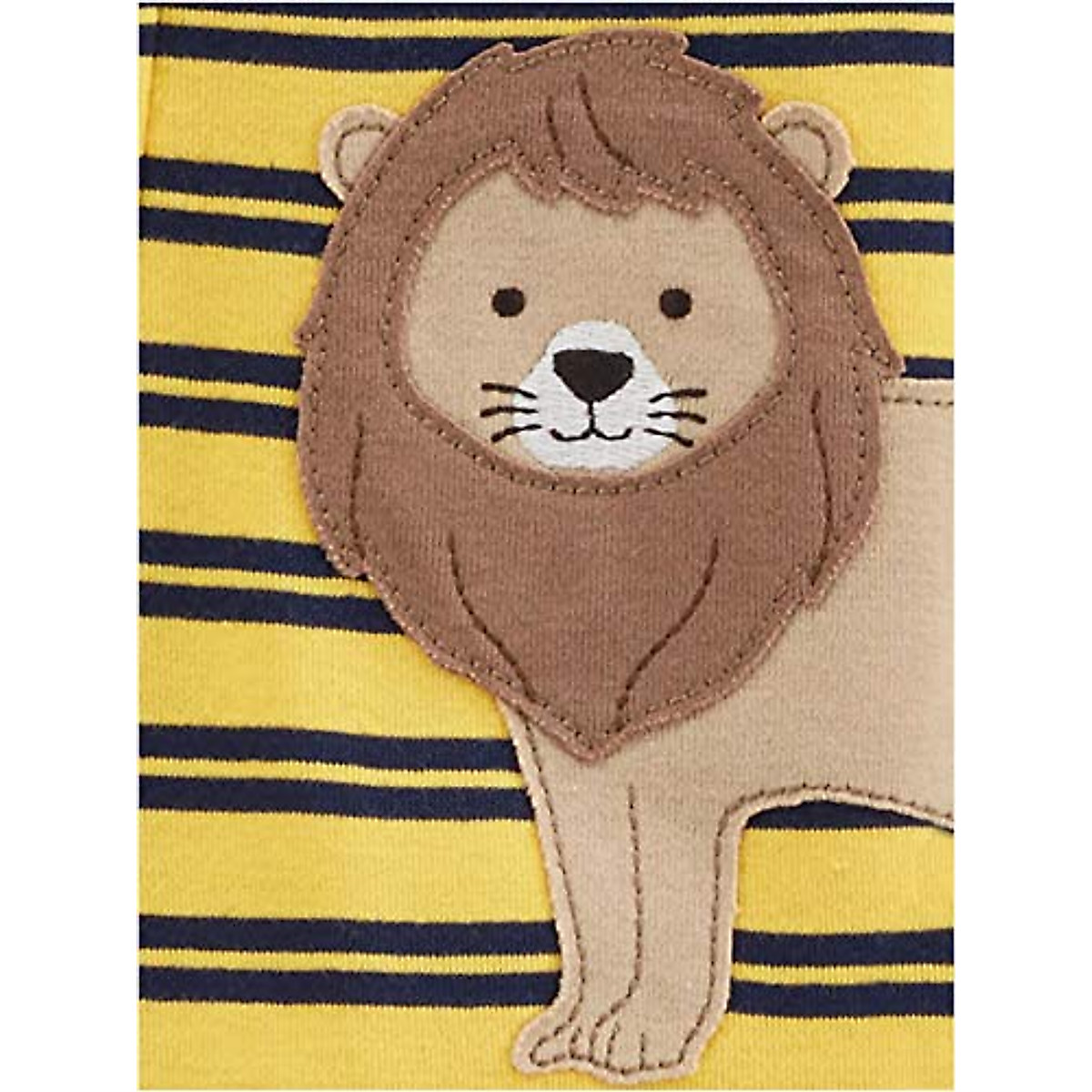 Simple Joys by Carter's Baby Boys' 3-Pack Snug Fit Footed Cotton Pajamas, Dinosaur/Double Stripe/Forest Animals, 24 Months