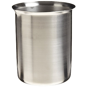Polar Ware 600B Stainless Steel Griffin Style Beaker, 600 mL Capacity, 3-3/8" OD x 4-5/8" H